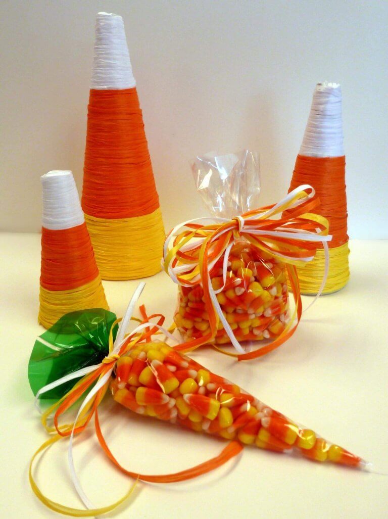Candy Corn Love – How to Make Candy Corn Cones and Poms! - Nashville ...